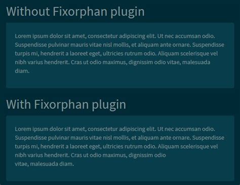 Jquery Plugin For Preventing Orphans In Text Fixorphanjs Free