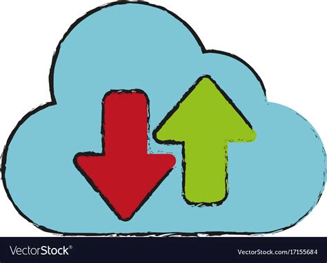 Isolated Cloud Computing Design Royalty Free Vector Image