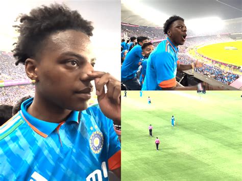 시청 인도 대 파키스탄 월드컵 경기 도중 Virat Kohli가 일찍 퇴장하자 Ishowspeed는 가슴이 아팠습니다 Moyens Io