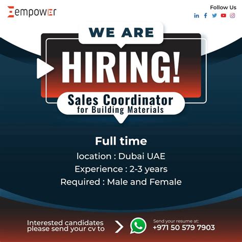 mohamed basullah jamaludeen on linkedin now hiring sales coordinator