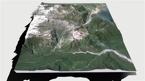 Mountan Landscape Volcano Chaiten Chile 3d Model By Clickshop3d