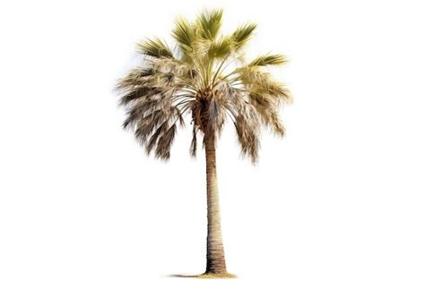 Premium Ai Image Plam Tree Isolated On White Background