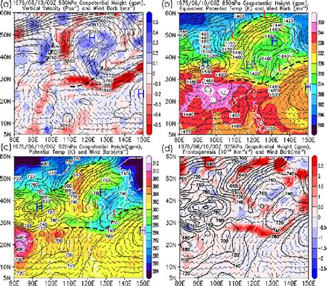 Synoptic Scale Maps For 0000 Utc 10 June Full Half Wind Barbs