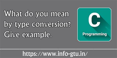 What Do You Mean By Type Conversion Give Example