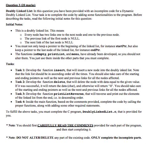 solved ordered doubly linkedlist include