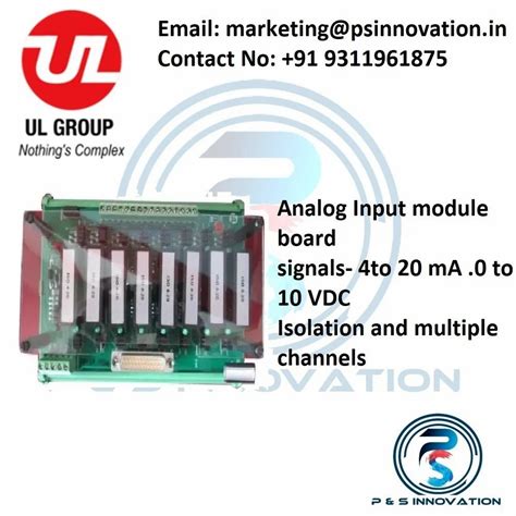 ABS UL PLC DCS Analog Input Module Redundancy For Industrial At In Noida