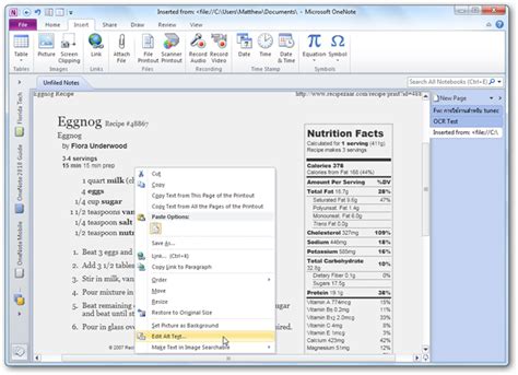 OCR Anything With OneNote 2007 And 2010