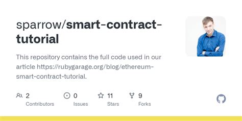 github sparrow smart contract tutorial this repository contains the