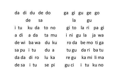 A I U E O Ca Ci Cu Ce Co Docx