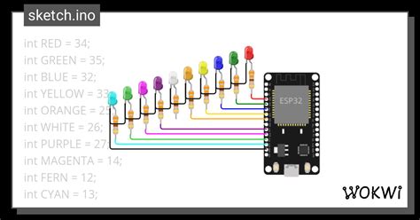 ใบงานที่ 12 Wokwi Esp32 Stm32 Arduino Simulator
