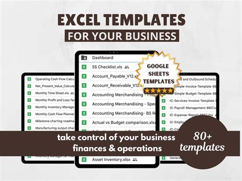 EXCEL Templates Business Spreadsheet Templates Editable Ready To Use Templates Etsy