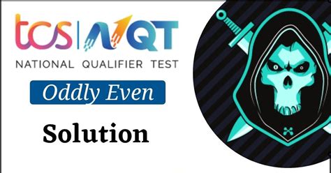 tcs nqt oddly even coding question solution