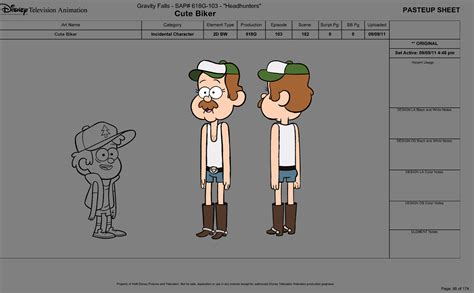 Image Cute Biker Character Sheet Gravity Falls Wiki Fandom