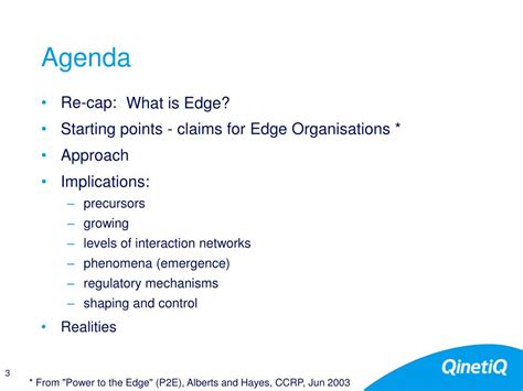 Ppt Controlling Edge Organizations Exploiting Emergent Phenomena