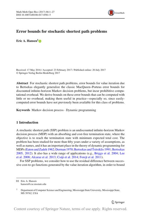 Error Bounds For Stochastic Shortest Path Problems