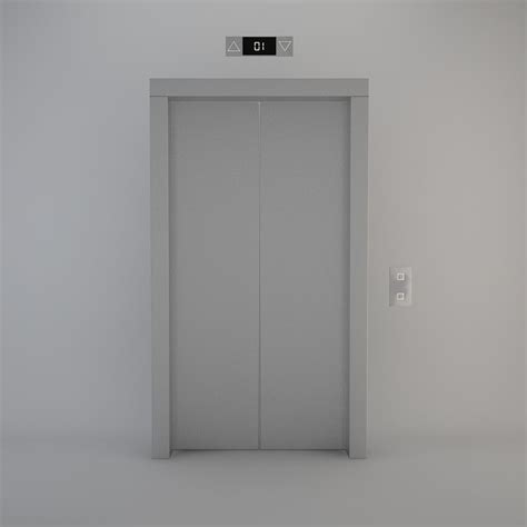 Elevator Door 3d Model 9 Max 3ds Fbx Obj Free3d