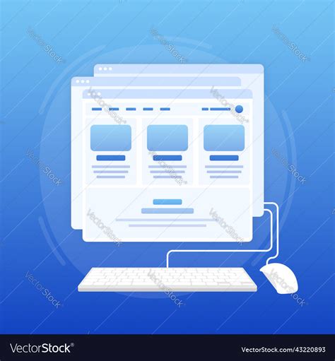 Web Ui Ux Design Development Digital Royalty Free Vector