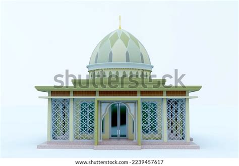 3d Illustration Mosque Cutting Arabic Ornament Stock Illustration 2239457617 Shutterstock
