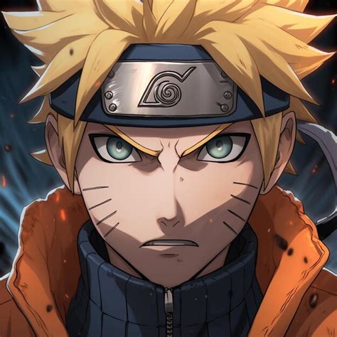 Premium Ai Image A Drawing Of A Naruto Cartoon Character Wearing A Blu