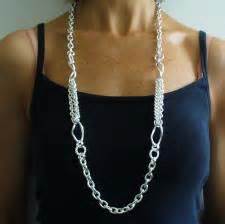 Collana Lunga Cm 90 In Argento 925