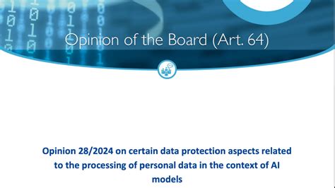 personal data in context of ai models excerpt of edpb opinion 28 2024