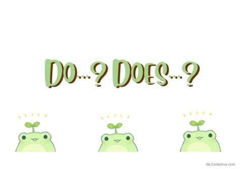 DO Or DOES Grammar Guide Grammar Practice English ES