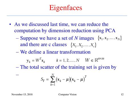Outline Peter N Belhumeur Joao P Hespanha And David J Kriegman Eigenfaces Vs Fisherfaces