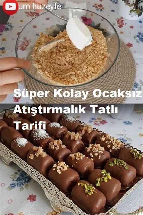 Süper Kolay Ocaksız Atıştırmalık Tatlı Tarifi Tatlı Tarifleri Tatlı Muzlu Tatlı