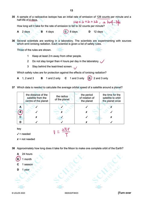 Igcse 2023 Febmar Paper 0625 Physics With Explained Answers Rigcse