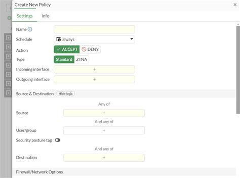 Gui Displays Logic Between Firewall Policy Objects Fortigate