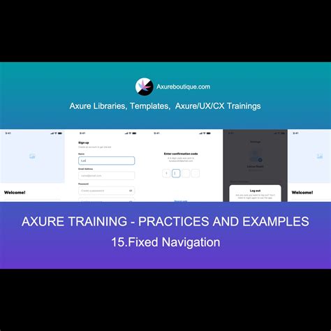 Axure Tutorial Practices And Examples 15 Fixed Navigation Axureboutique
