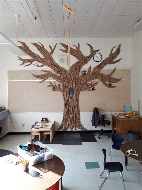 Classroom Tree Out Of Kraft Paper Paper Tree Classroom Tree Paper Tree Classroom
