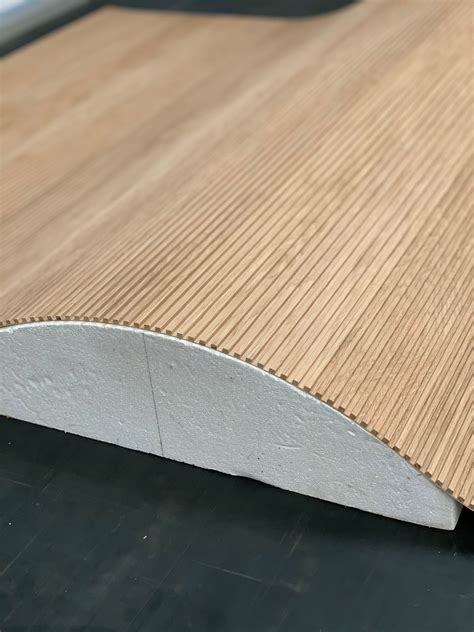 Fluted Curved Panel Oak Wood