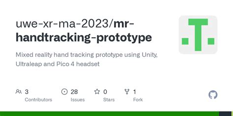 GitHub Uwe Xr Ma Mr Handtracking Prototype Mixed Reality Hand Tracking Prototype Using