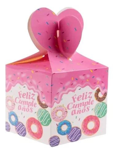 Caja De Dulce Donuts Feliz Cumpleaños Trebol 6 Unidades Cuotas Sin