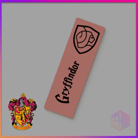 Stl File Gryffindor Bookmarks Harry Potter 🪄 ・3d Printing Template To
