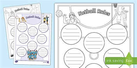 Netball Rules Writing Template Professor Feito Twinkl