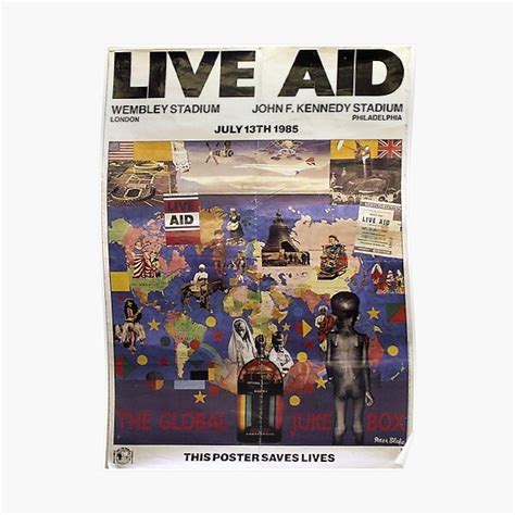 Live Aid 1985 Posters Redbubble