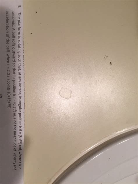 Solved The Platform Is Rotating Such That At Any Instant Chegg