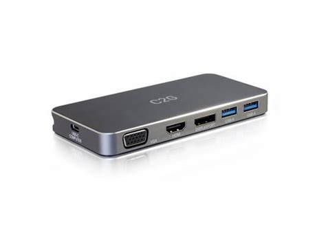 C2G USB C Dual Monitor Docking Station W Power Delivery