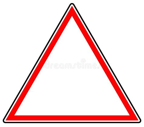 Родовой красный запрет знак ограничения Дорожный знак с пустой Иллюстрация вектора