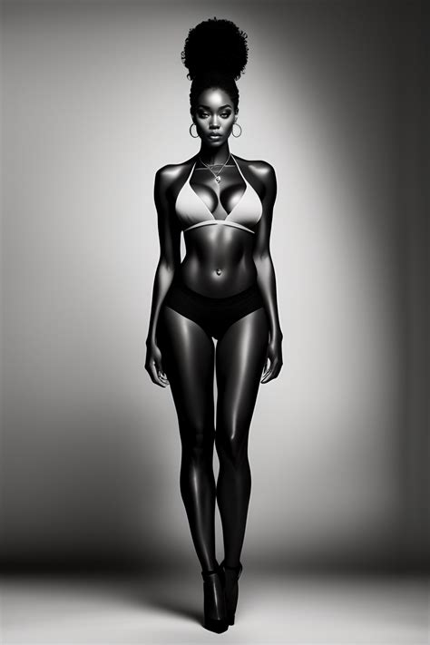 Lexica Hyperrealistic Whole Body Beautiful Black Woman Full Body