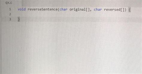 solved extra credit reverse sentence qx c the file qx c