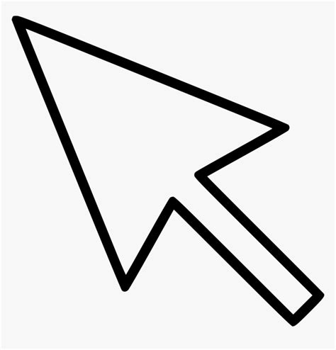Mouse Mouse Pointer Black And White HD Png Download Transparent Png Image PNGitem