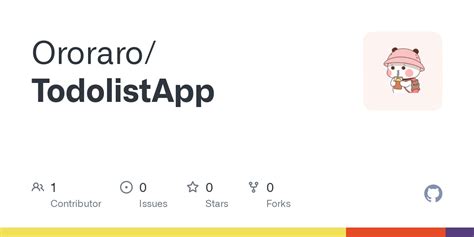 GitHub Ororaro TodolistApp