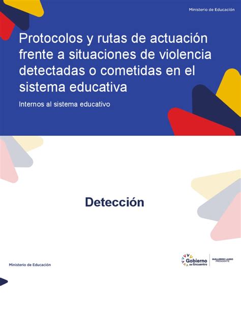 Protocolos Y Rutas De Actuación Frente A Situaciones De Violencia