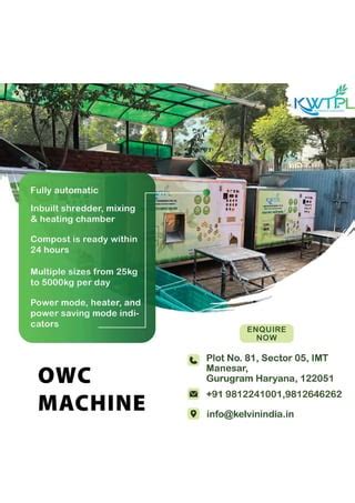 OWC Composting Machine NEW OWC Pdf