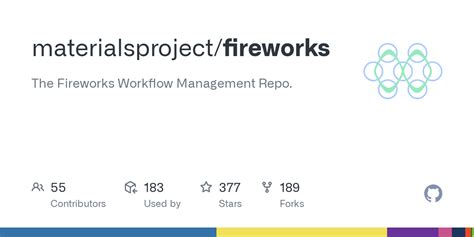 Github Materialsprojectfireworks The Fireworks Workflow Management