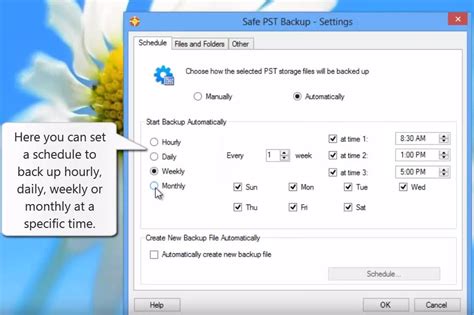 Use Microsoft Outlook Auto Backup Your PST Files Now
