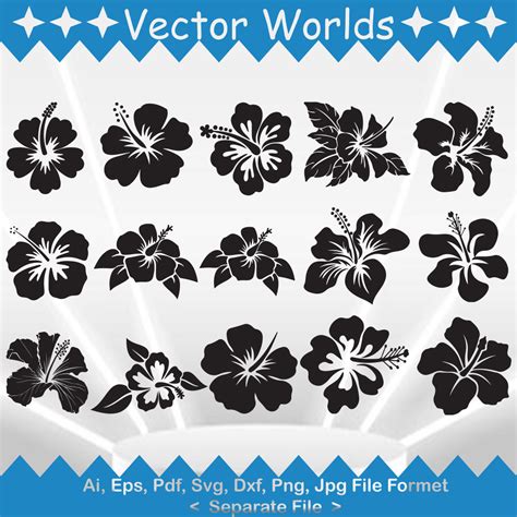 Hibiscus Pattern Vector